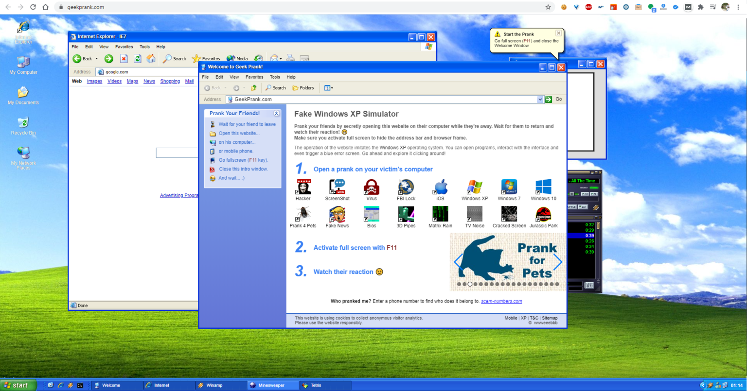 Geek Prank - La WebApp para gastar bromas - EUREK - Wiki